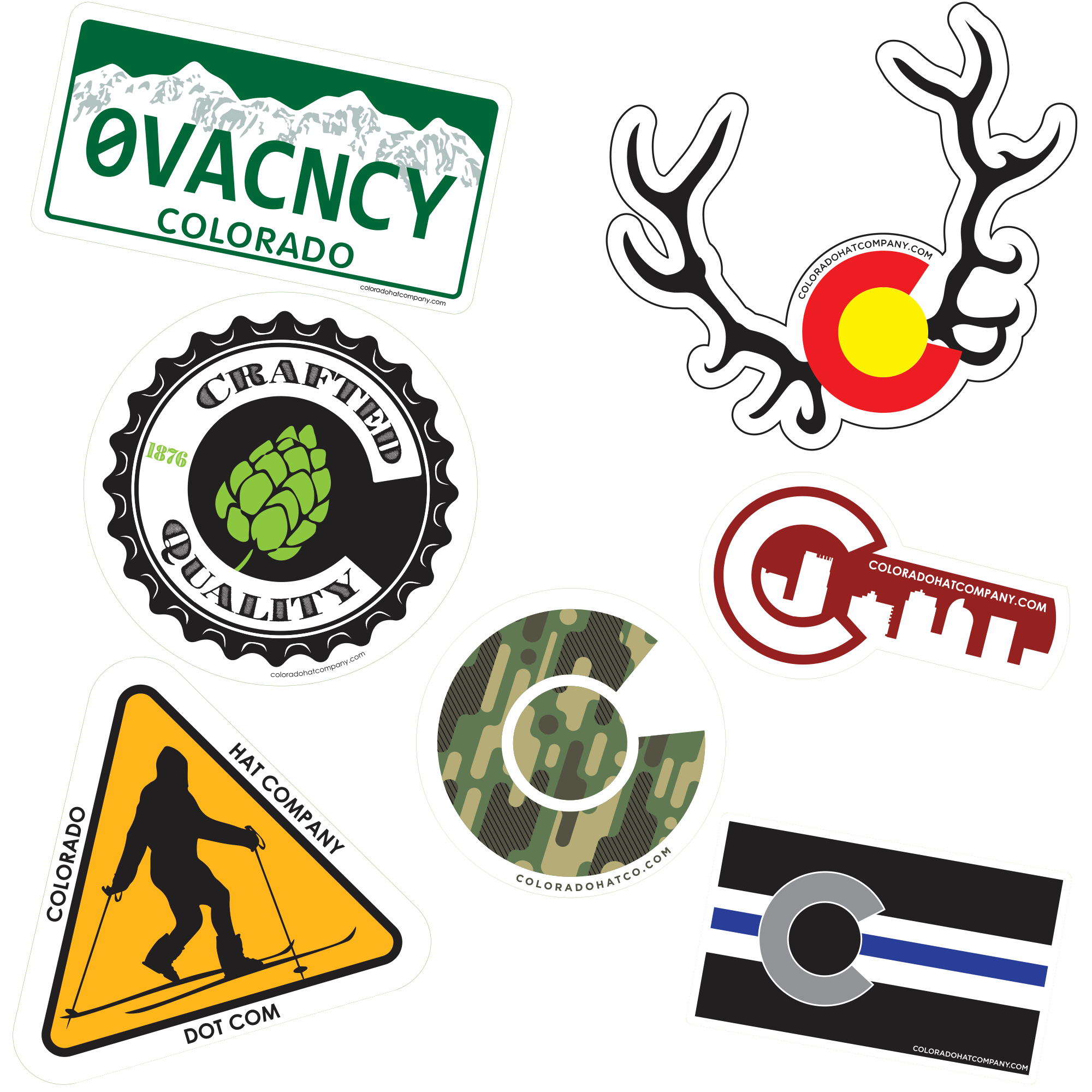 Colorado Stickers – Colorado Hat Company