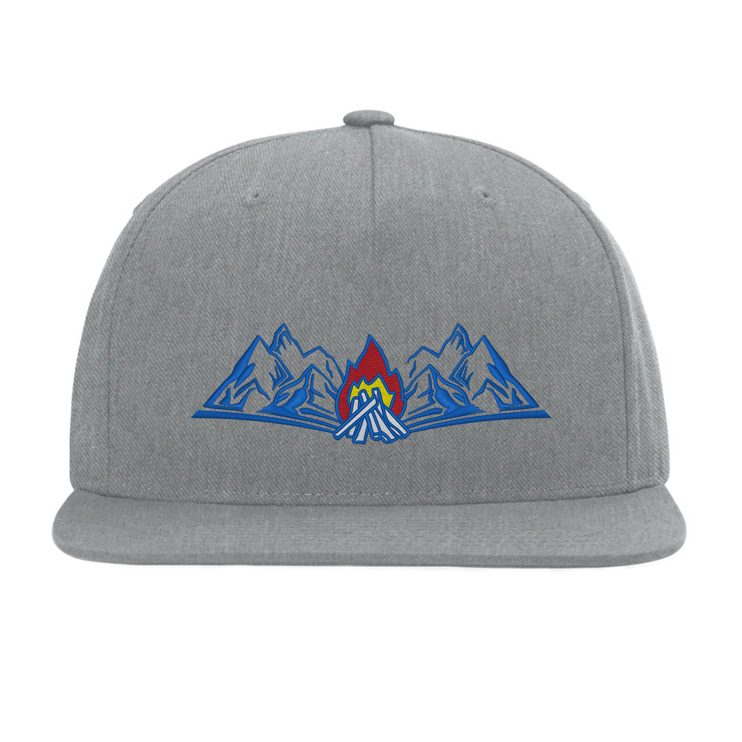 Limited Edition - Colorado Campfire - Flat Bill Snap Back Hat - Grey ...