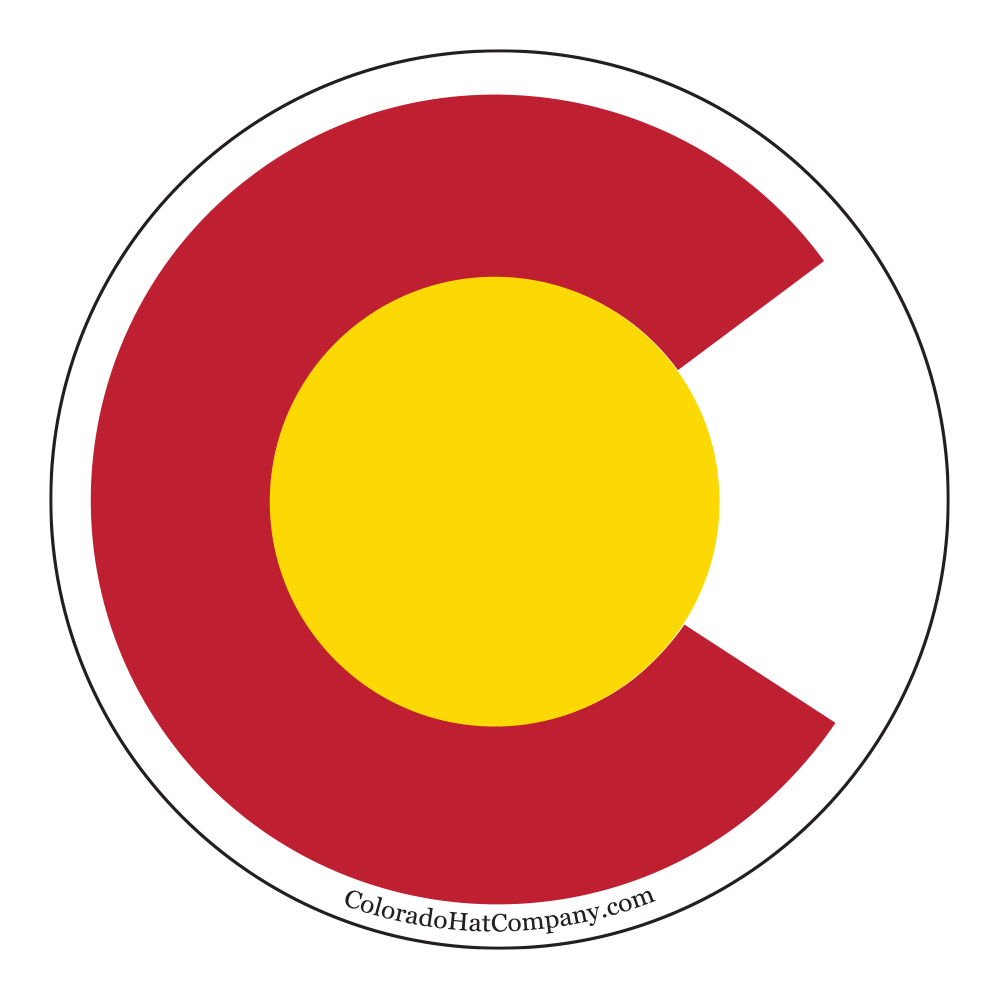 Colorado C Sticker – Colorado Hat Company