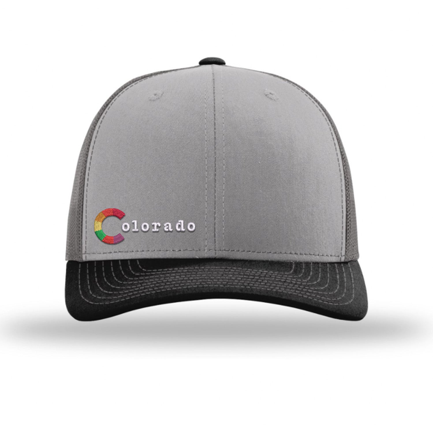 Colorado Pride Trucker Hat - Silver, Grey, and Black – Colorado Hat Company